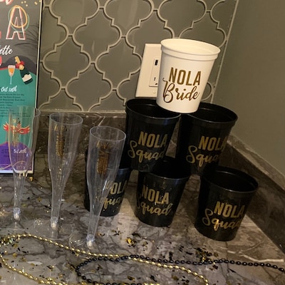 NOLA Squad Cups New Orleans Bachelorette Party Cups NOLA Bachelorette ...