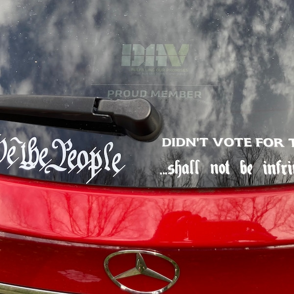 We the People Didn't Vote for This Vinyl Decal for Car Truck Van Window ...