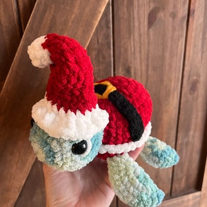 Santa Christmas Turtle Pattern Crochet PDF Download Beginner Friendly ...