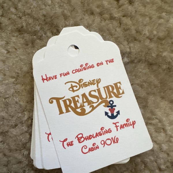 Fish Extender Tags, Disney Cruise, FE Tag, Fish Exchange Gift Tag ...