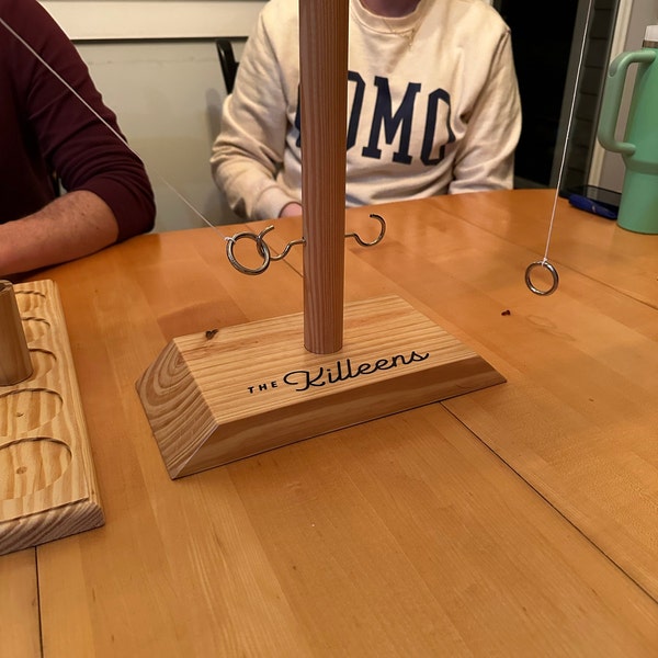 Personalized Wooden Ring Toss Game - Custom Name/phrase - Wedding, Man ...