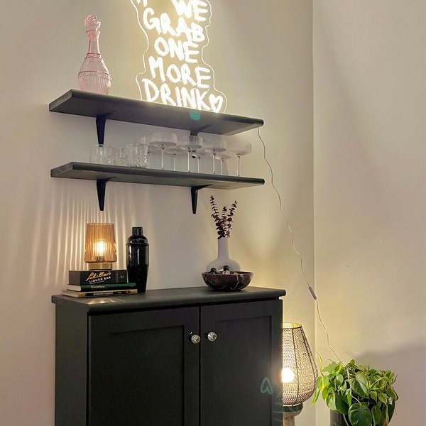 What If We Grab One More Drink Neon Sign | Drink Bar Neon Sign| Trendy ...