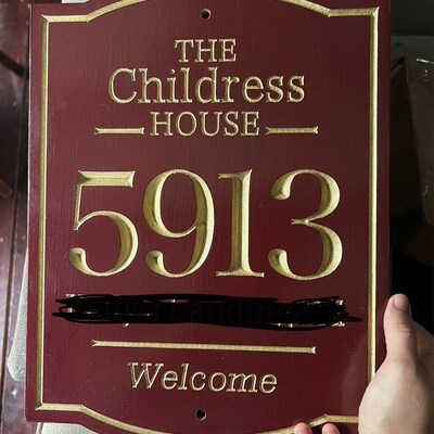 11 X 10 Mailbox House Number Sign, Mailbox Number, Realtor Closing Gift ...