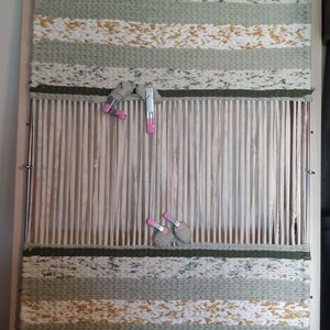 Adjustable Twining Loom for Rag Rugs, Place Mats and Potholders. Maple ...