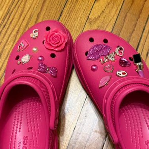 20 Pcs Blue Clog Shoe Charms for Croc Bling Octopus Fairy Flower Set ...