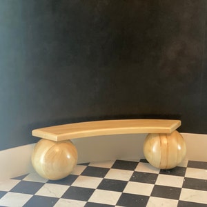 Sphere Bench, Wooden Bench, Entryway Bench, Entertainment Unit ...
