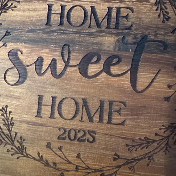 Personalized Home Sweet Home Cutting Board, Address Cutting Board ...