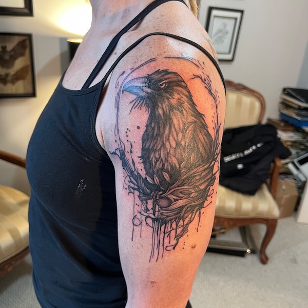 Raven Tattoo Design - Download High Resolution Digital Art PNG ...