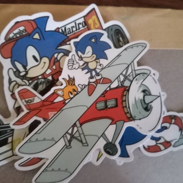 Sonic the Hedgehog Stickers (classic Set 3) Sonic Fan Art SEGA 90s ...