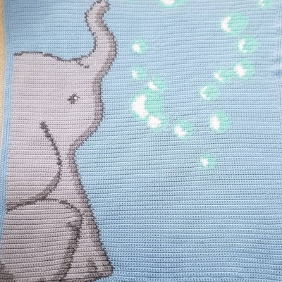SC Single Crochet Baby Elephant Graphgan Pattern / Single Crochet ...