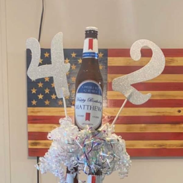 Blue and Silver Beer Ultra Inspired Custom Beer Labels ~ Perfect for ...
