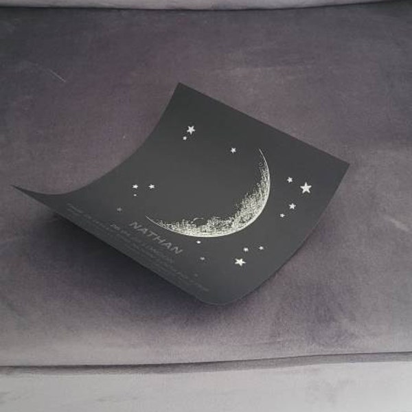Personalized Moon Phase Print Custom Lunar Phase Poster Day You Were ...