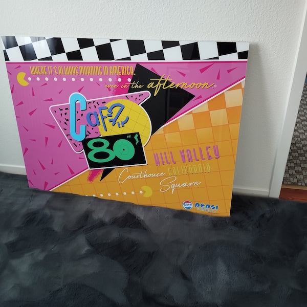 CAFE 80's Menu Back to the Future - Etsy