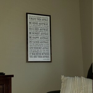 Mother Teresa Quote Sign Forgive Them Anyway Wooden Signs - Etsy