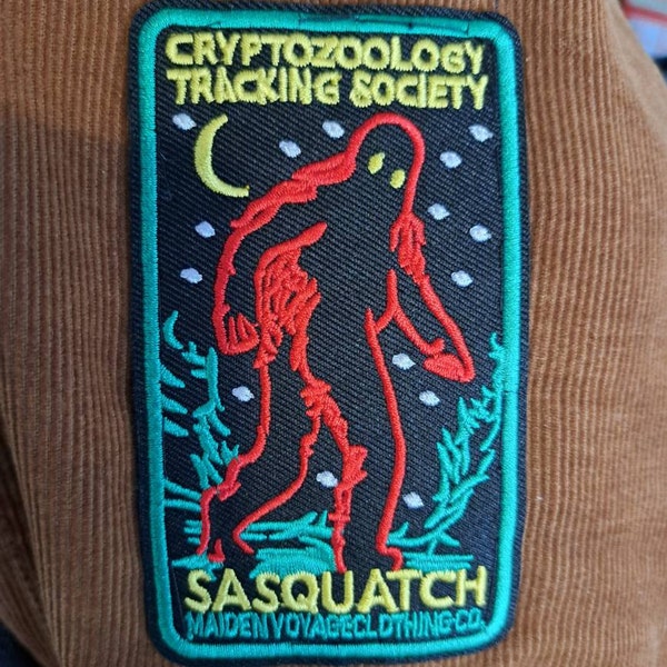 The Cryptid Collection Iron on Patches | Sew on Back Patch Embroidered ...
