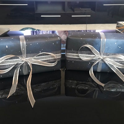 Night Sky Christmas Wrapping Paper Christmas Gift Wrap Celestial ...