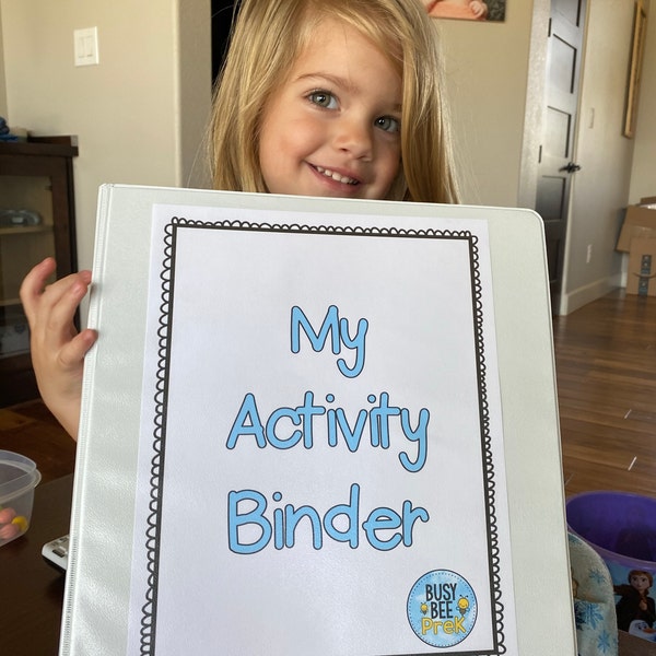 Preschool Activity Binder: Learning Busy Book for Toddlers and ...
