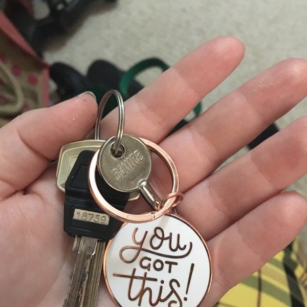 You Got This Enamel Keyring | Motivational Keychain | Positive Gift ...