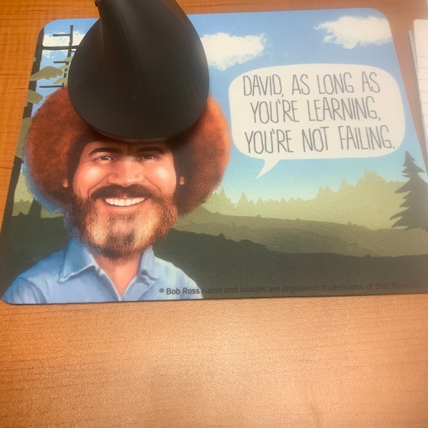 Bob Ross Mouse Pad, Desk Accessories, Personalized Gifts , Custom Gifts ...