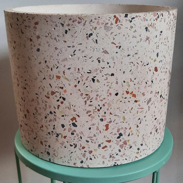 Asher Pot Terrazzo Cement Planter Pot for Plants Available in 2 or 4 or ...