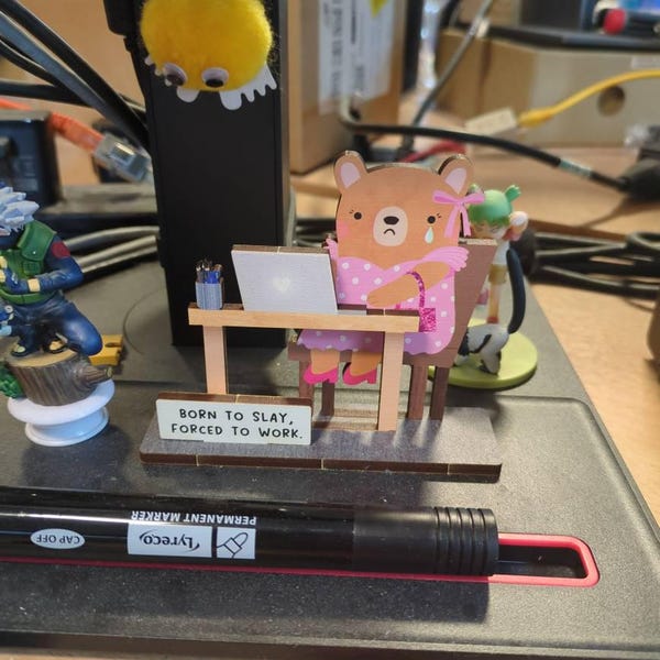 Please Be Nice to Me, I'm Very Small Frog Desk Companion- Cute Coworker ...