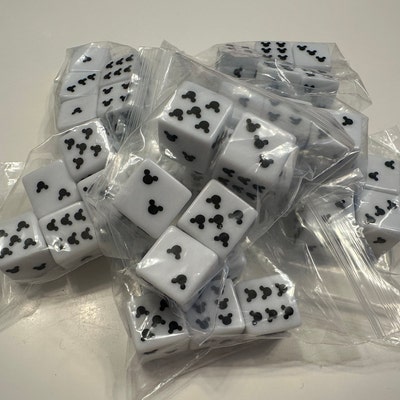 Mickey Mouse Dice Lot of 5 Great for Gifts and Fish Extender - Etsy