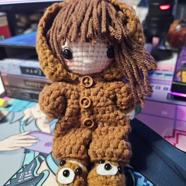 Lain Iwakura Crochet Plush, Custom Handmade Doll - Etsy