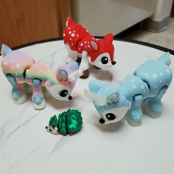 Chunky Reindeer Magnet 3D Printed Fidget Sensory Toy Choose Your Own ...
