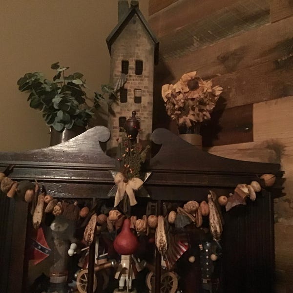 6” Coffee Bag-coffee-prim Coffee Sack-primitive Kitchen-primitive Handmade-coffee Station Decor ...