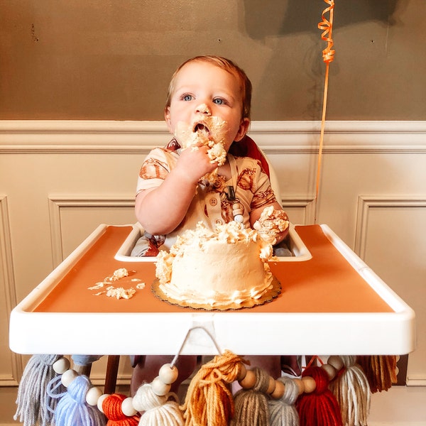 Yarn Tassel Garland With Wooden Beads - 52" - Multi-colored - Handmade ...