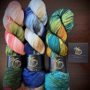Dragonfly in Amber Blue, Gold, Yellow, White Merino Nylon Yarn ...