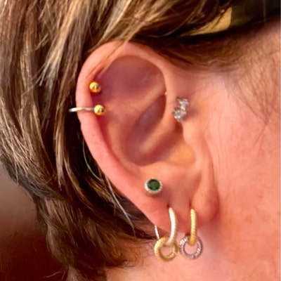 Twist Barbell Twist 3/4mm Ball Piercing Surgical Steel Ball - Etsy