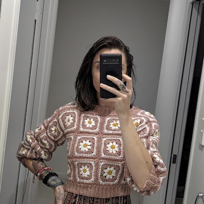 Daisy Sweater PDF CROCHET PATTERN Download - Etsy