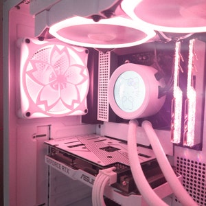 Sakura Cherry Blossom Logo V2 Gaming Computer Fan Shroud / Grill ...