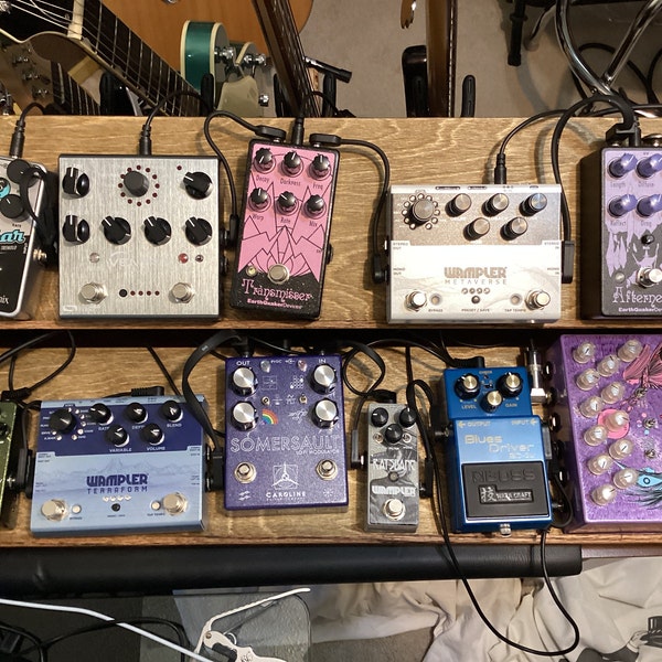 Desktop Pedalboard / Angled Pedalboard / Guitar Pedals Display ...
