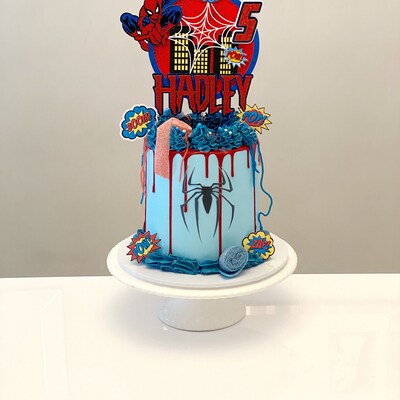 3D Spider Man Cake Topper Spider-man Personalised Handmade - Etsy