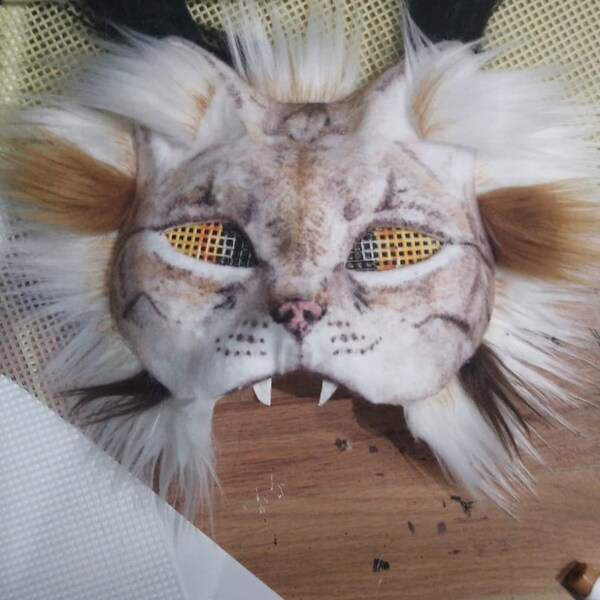 Therian Cat Mask X Mushrooms X - Etsy