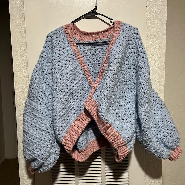 Riverbed Cardigan | Crochet Pattern | Sizes XS to 4 XL | Oversized ...