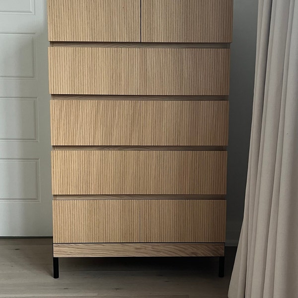 Malm Dresser Overlay, Wooden Pattern, Furniture Drawers Wooden Decals ...