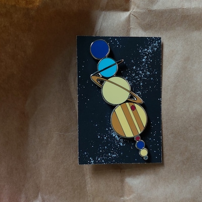 Solar System Enamel Pin - Etsy