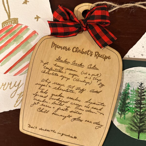 Recipe Magnet Handwritten Engraved Recipes, 5x7 Size - Etsy