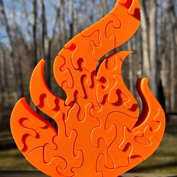 Large Survivor-inspired Fire Puzzle Replica- 9.5" X 6.5 |available in ...