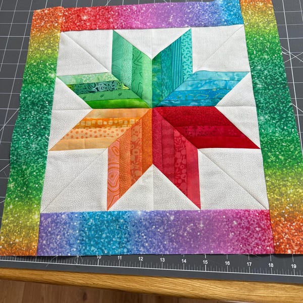 Woven Log Cabin, Foundation Paper Piecing Pattern, FPP, Multiple Sizes ...