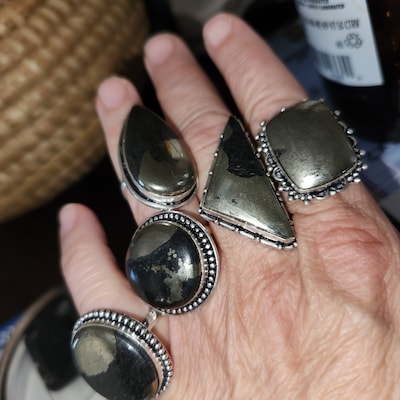 Assorted Crystal Ring, Vintage Rings, Handmade Rings, Artisan Jewelry ...