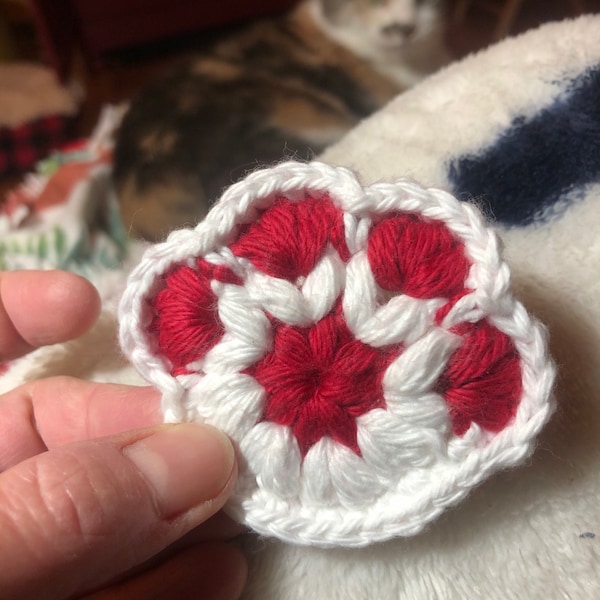 Crochet PATTERN: Cat Paw Print | Instant Download PDF| 30 Min Easy ...