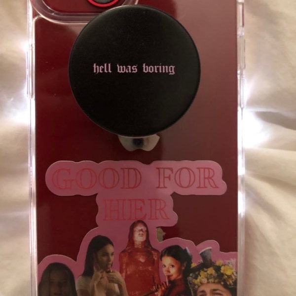 Good for Her Stickers, Horror Movie Stickers, Feminist Sticker, Mirror ...