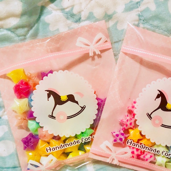 Origami Lucky Stars | Plastic Straw Stars | Rainbow Mixed Handmade ...
