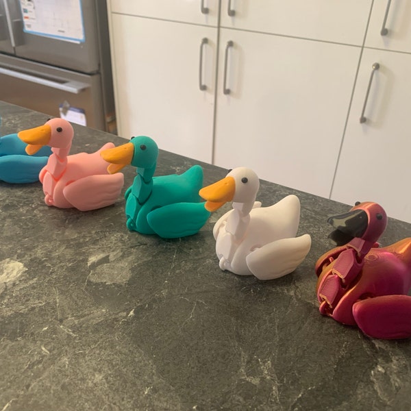 Flexi Print in Place Duck, 3D Printing Files Stl - Etsy