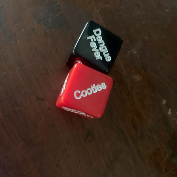 Custom Dice / One D6 /text on All Six Sides / Numbers and Letters Only ...