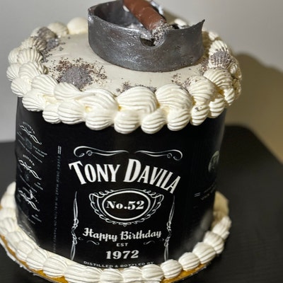 Personalized Printable Bacardi Rum Bottle Label Canva Template Own Name ...